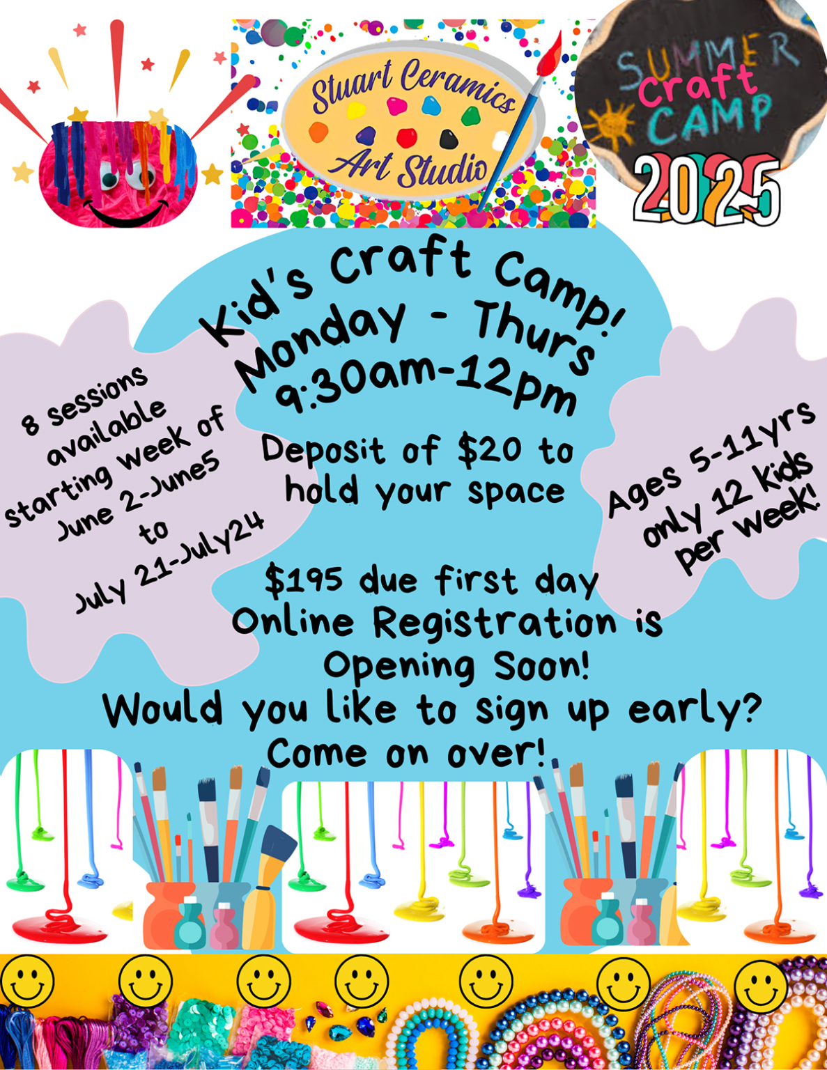 Kid’s Craft Camp – Stuart Ceramics